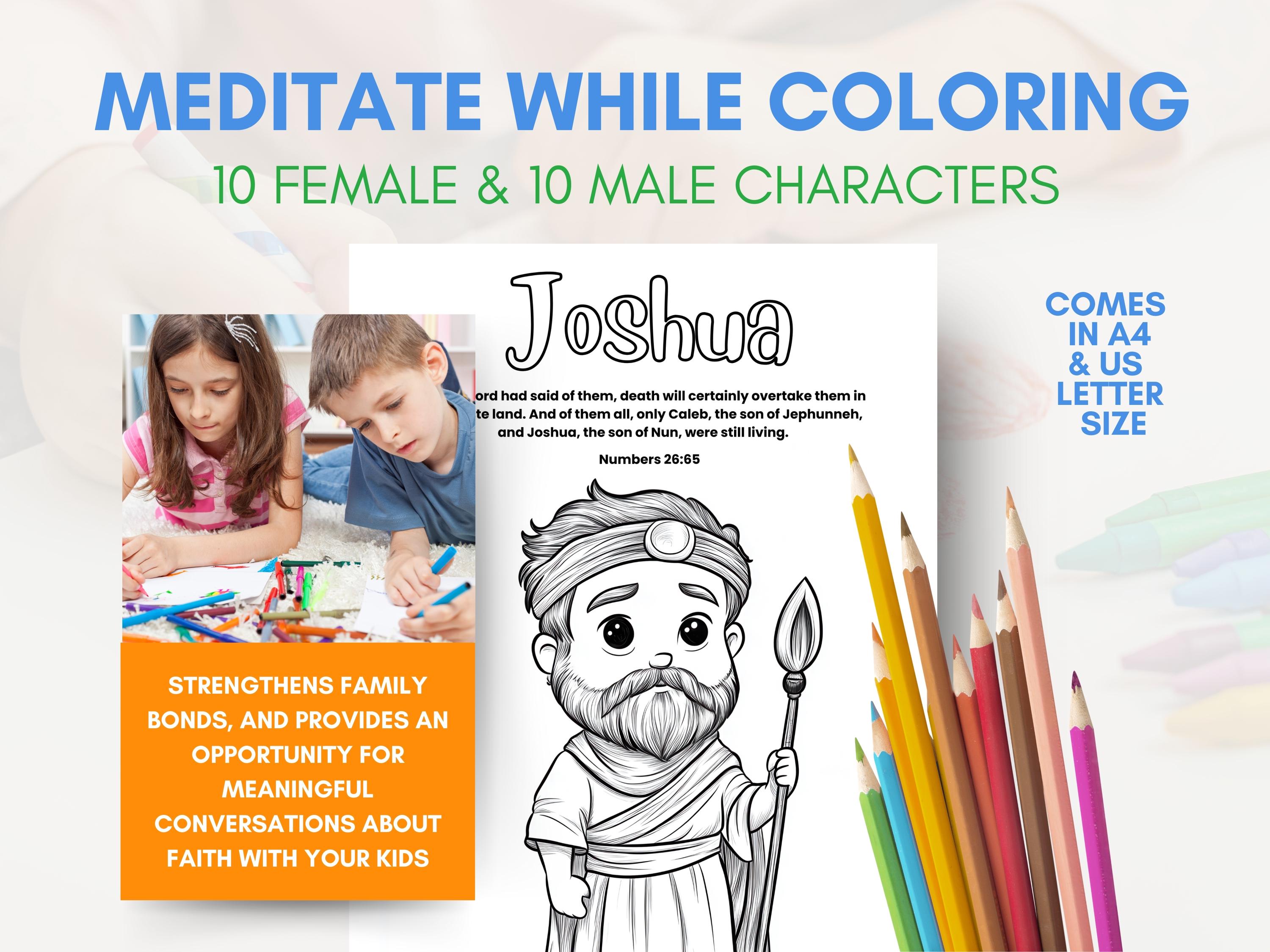 20 personajes bíblicos para colorear en la escuela dominical / Páginas ...