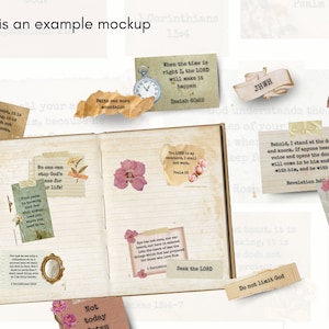 Printable Scripture Scraps | Junk Journal | Faith Labels Digital ...