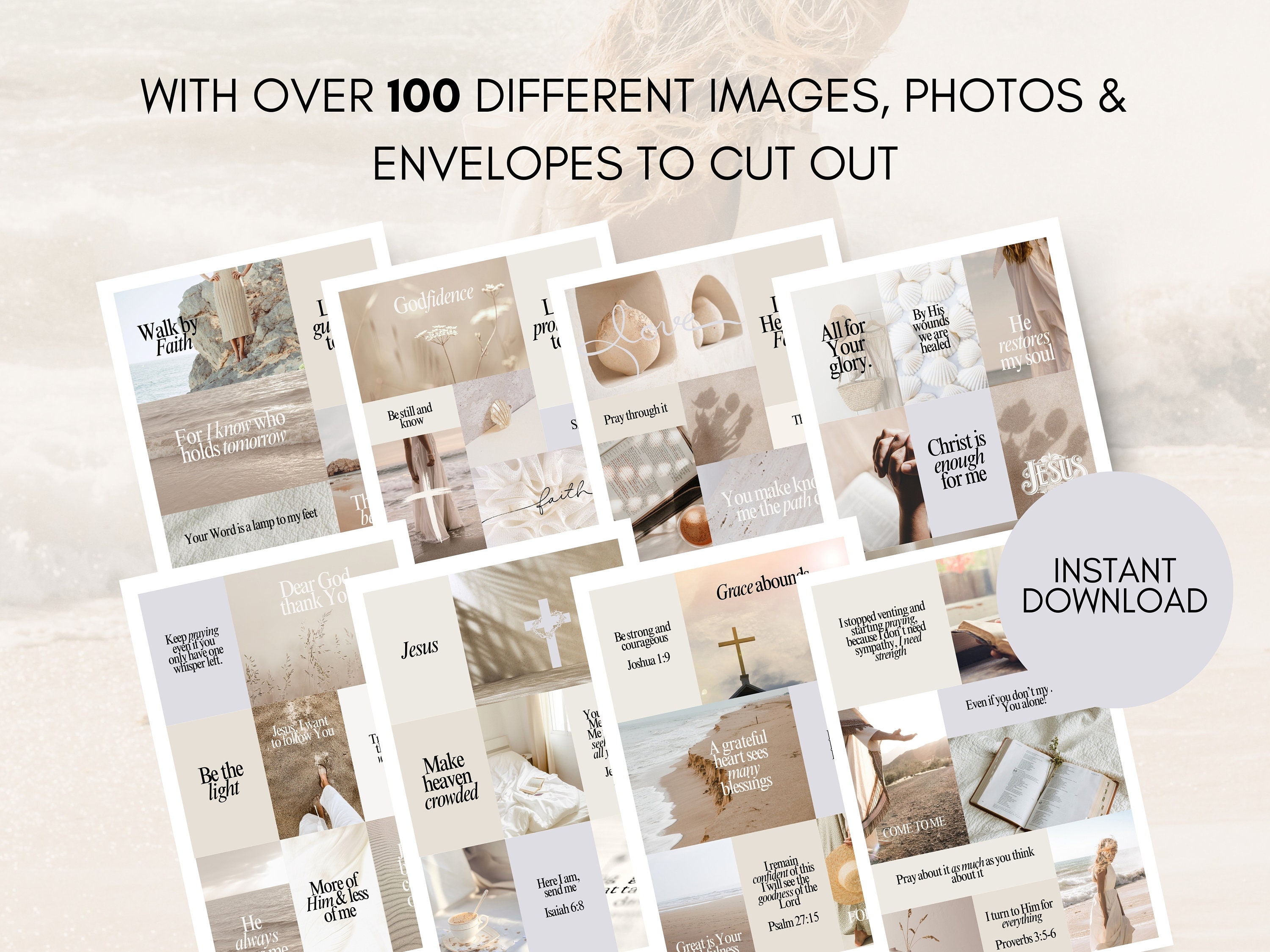 Prayer Board Kit the Neutral Edition 2.0 Printable Prayer Vision Board ...