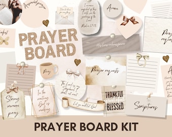 Prayer Board Kit | the Pastel Edition | Printable Prayer Vision Board ...