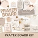 Printable Prayer Board Kit | the Boho Edition | Aesthetic Christian ...