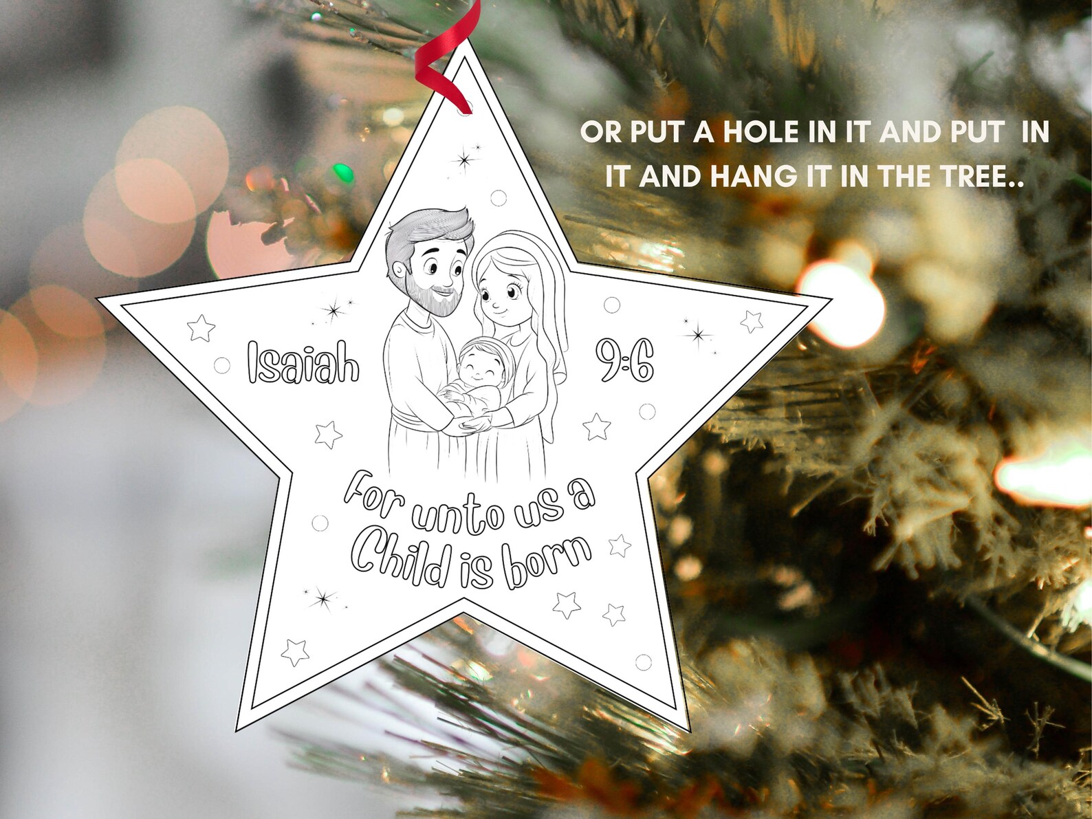 Nativity Coloring Star Craft | Christian Homeschool Printable ...