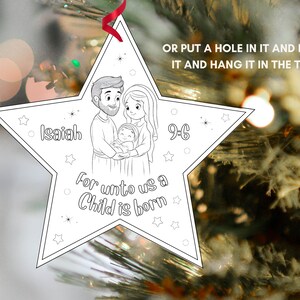 Nativity Coloring Star Craft | Christian Homeschool Printable ...