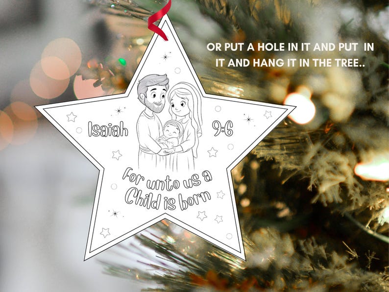 Nativity Coloring Star Craft | Christian Homeschool Printable ...