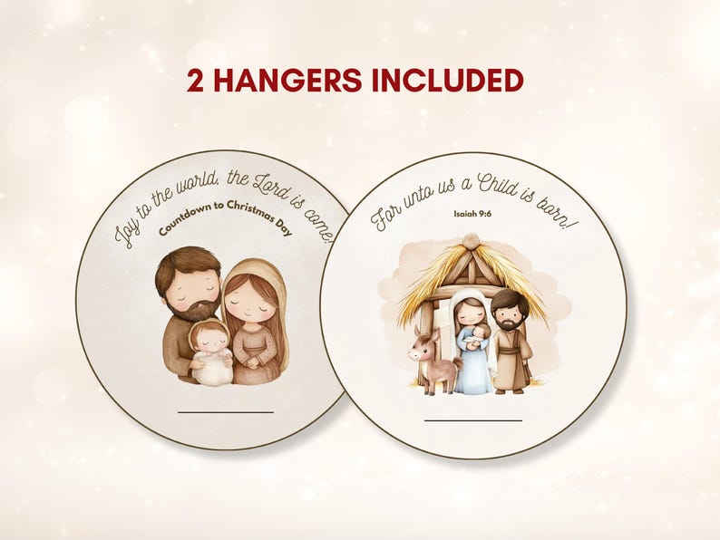 Christmas Countdown Paper Chain for Kids, Bible Verse Advent Calendar ...