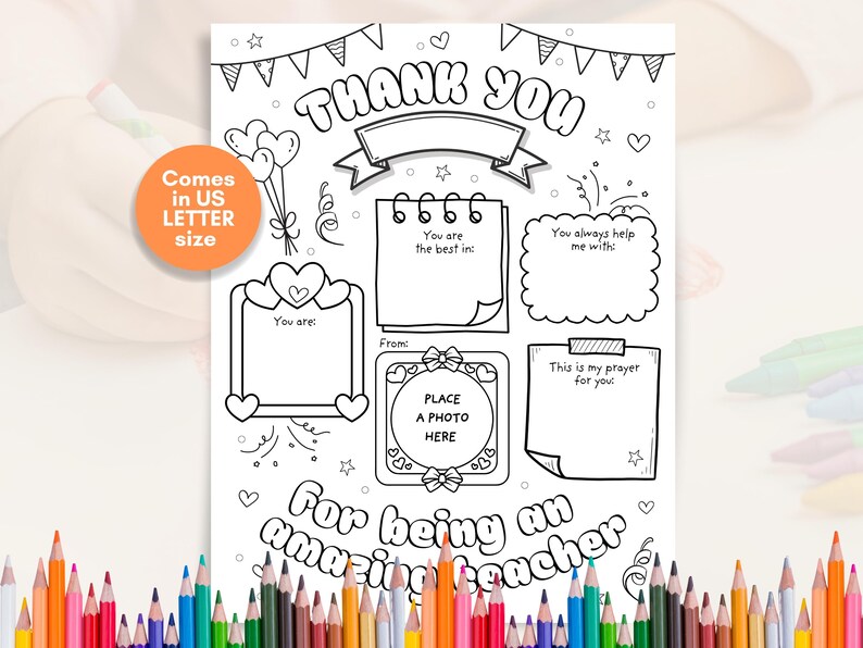 Christian Teacher Appreciation Coloring Sheet Gift | Sunday School ...