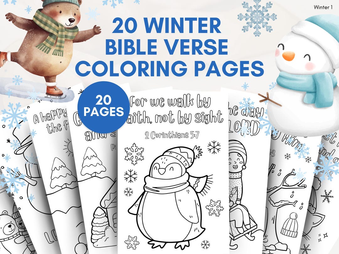 20 Winter Sunday School Coloring Pages | Homeschool Printable ...