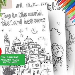 20 Nativity Sunday School Coloring Pages | Christian Homeschool ...