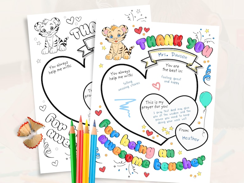 Christian Teacher Appreciation Coloring Sheet Gift Sunday School ...