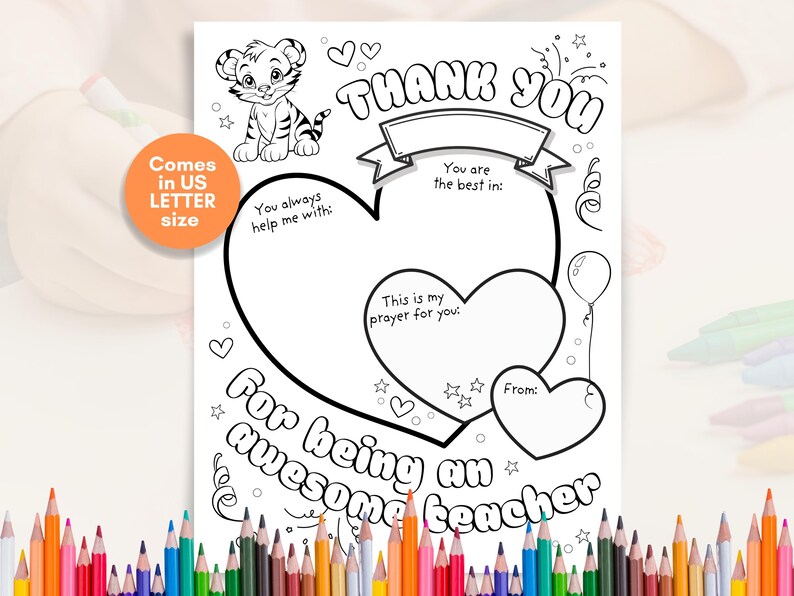 Christian Teacher Appreciation Coloring Sheet Gift Sunday School ...