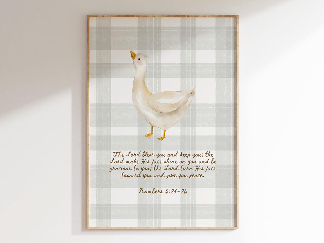 The Blessing for Kids - Numbers 6:24-26 | Nursery Wall Art | Bible ...