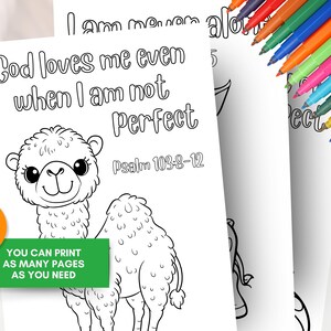 20 Bible Verse Affirmation Coloring Pages | Homeschool Printable ...