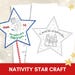 Nativity Coloring Star Craft | Christian Homeschool Printable ...