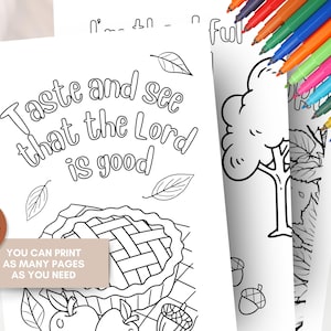 15 Fall /autumn Sunday School Coloring Pages | Homeschool Printable ...