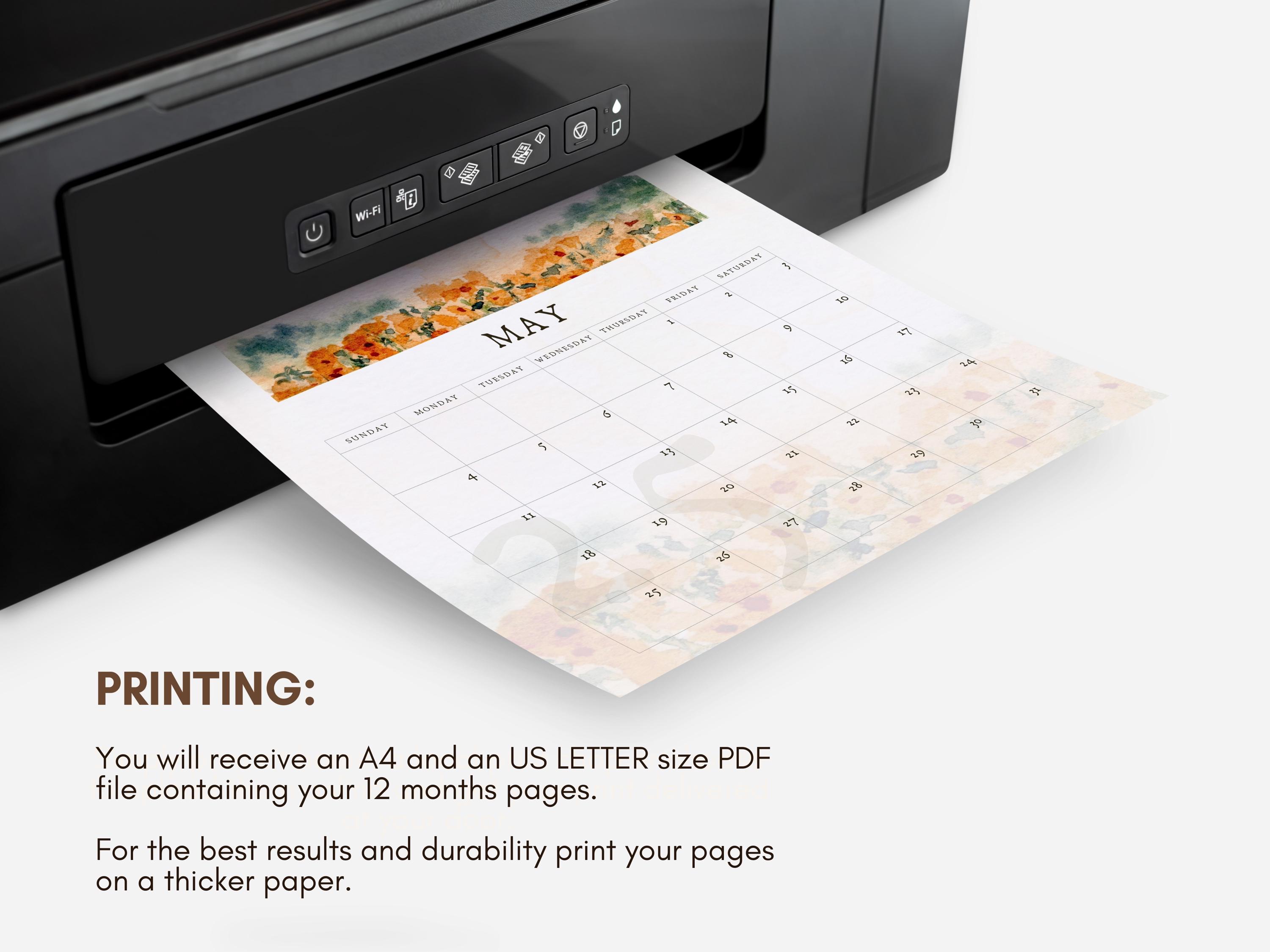 Printable 2025 Scripture Wall Calendar | Christian Bible Verse Calendar ...
