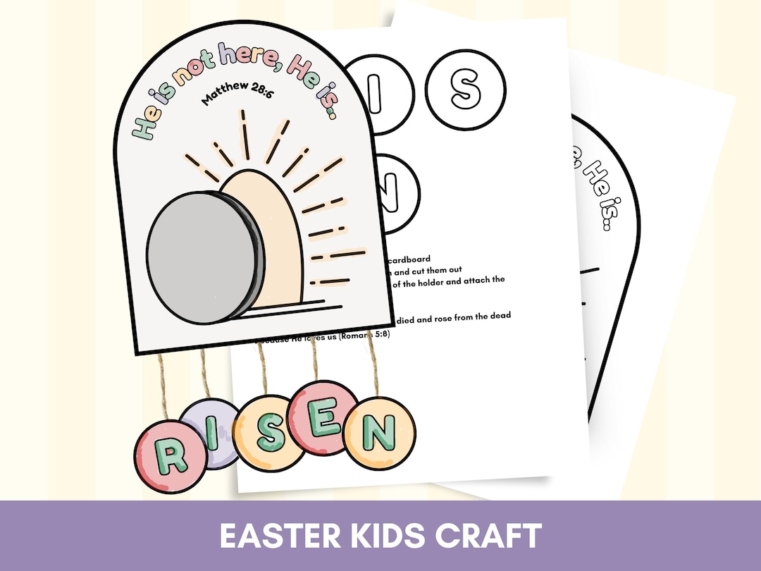 He is Risen Coloring | Christian Homeschool Printable | Printable ...