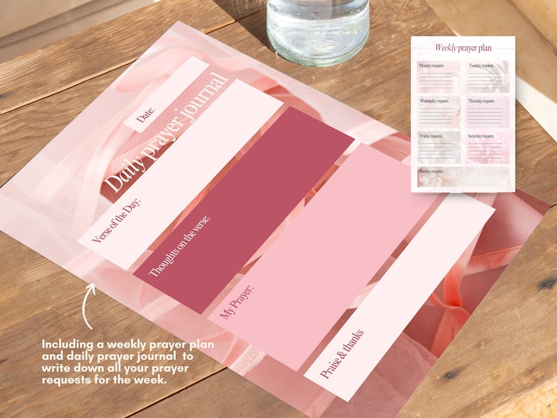 Pink Prayer Board Kit the Pink Edition Printable Prayer Vision Board ...