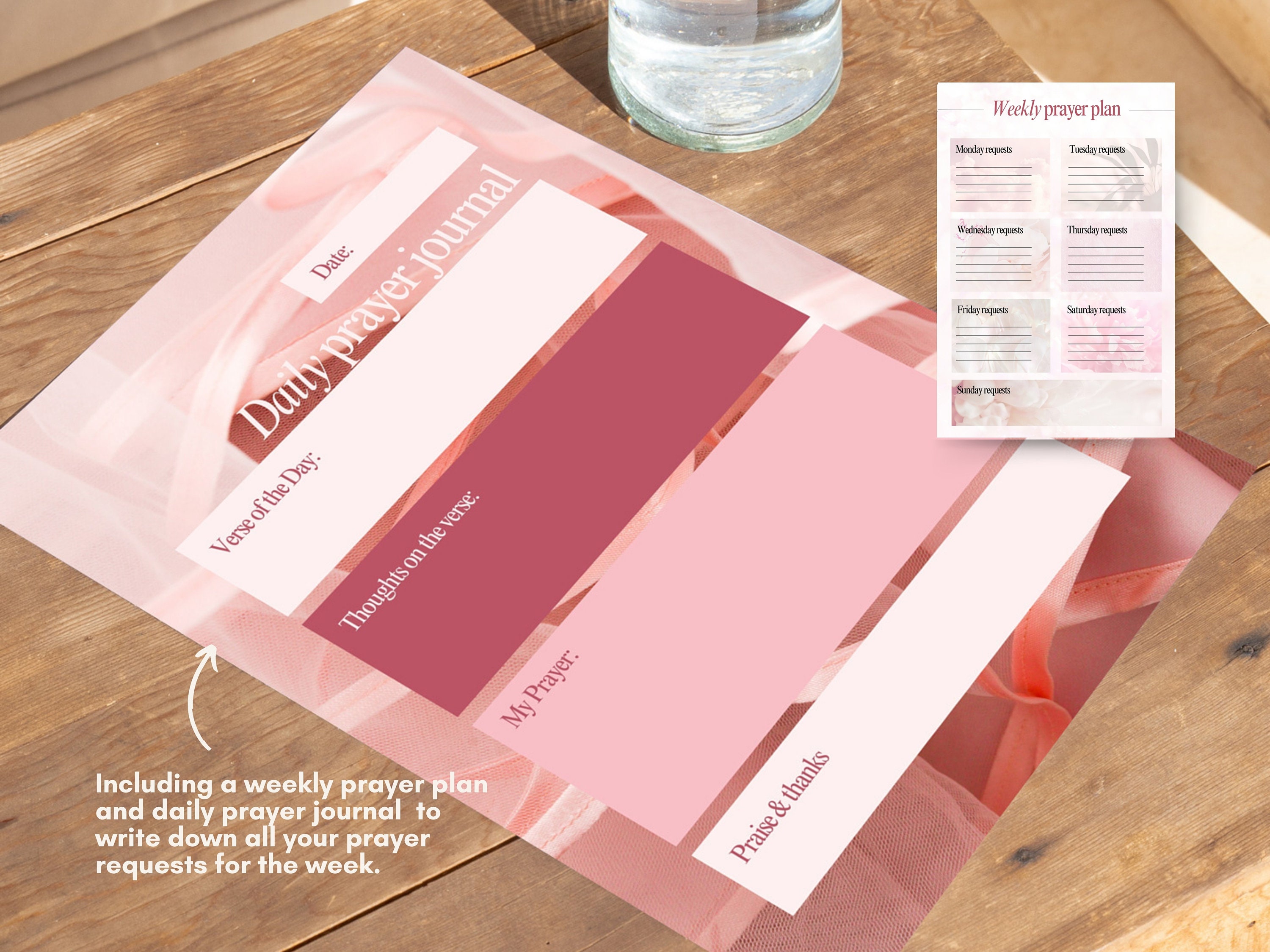 Pink Prayer Board Kit the Pink Edition Printable Prayer Vision Board ...