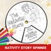 Nativity Story Spinner Craft | Christmas Homeschool Printable ...