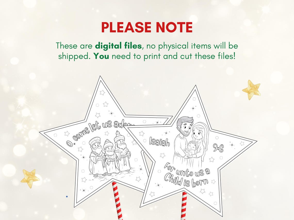 Nativity Coloring Star Craft | Christian Homeschool Printable ...
