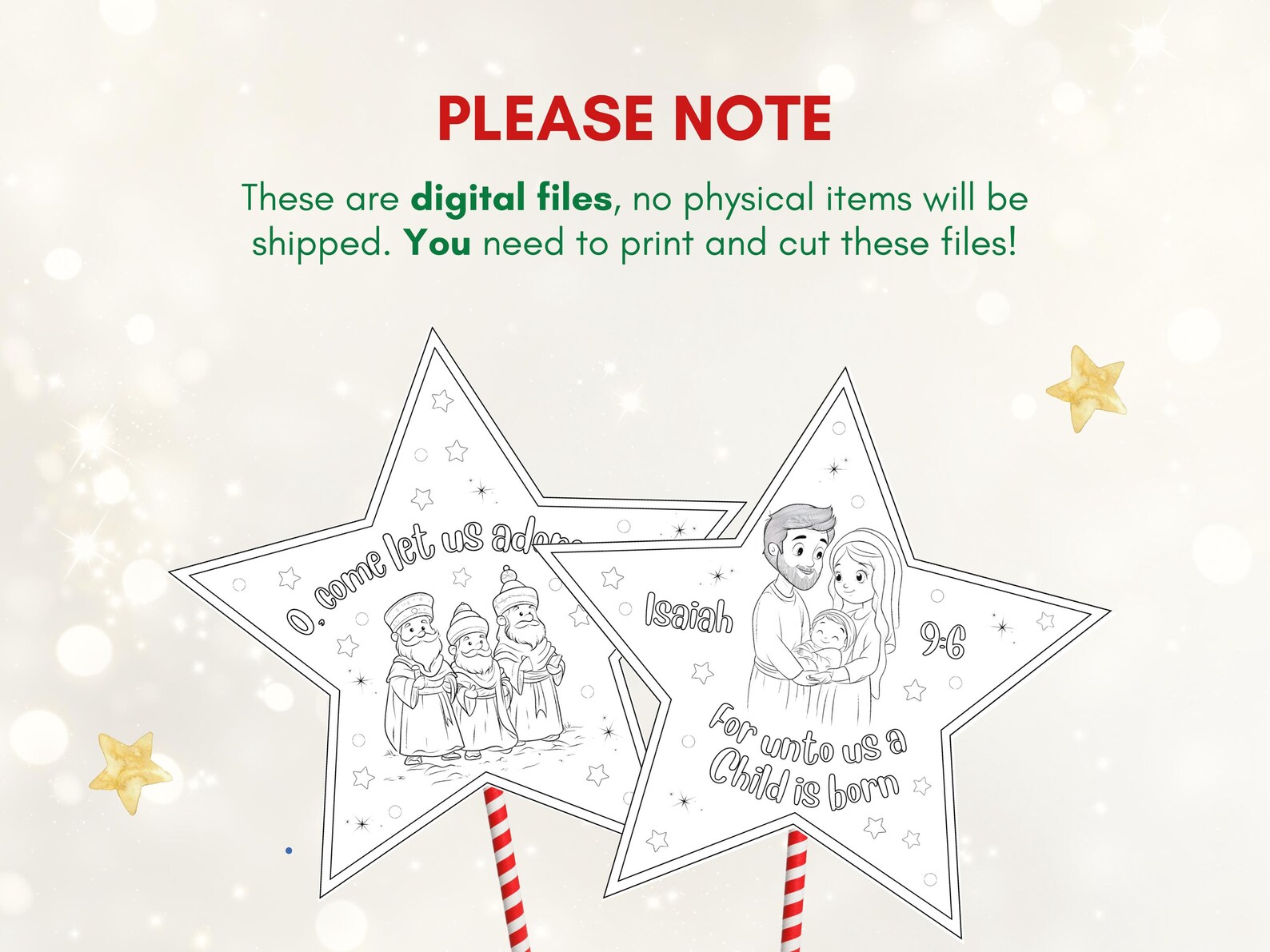Nativity Coloring Star Craft | Christian Homeschool Printable ...