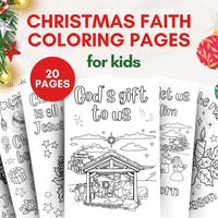O Come Let Us Adore Him Coloring Page • Nativity Scene Kids • Christian ...