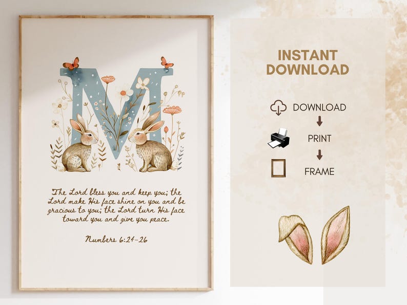 Letter M - the Blessing for Kids - Numbers 6:24-26 | Christian Nursery ...