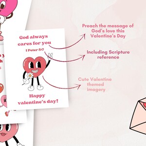Christian Valentine Cards Set | Valentines Day Scripture Greeting Cards ...