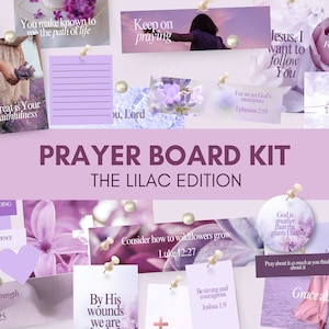Lilac Prayer Board Kit | the Lilac Edition | Printable Prayer Vision ...