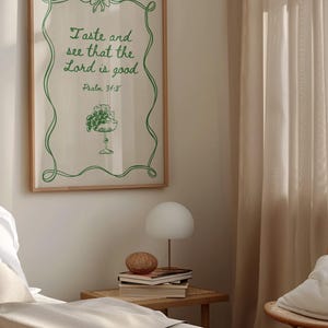 Taste and See That the Lord is Good, Psalm 34:8 Wall Print | Whimsical ...