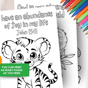 20 Bible Verse Affirmation Coloring Pages | Homeschool Printable ...