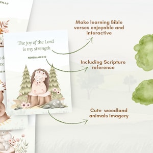 20 Bible Verse Flashcards | Educational Scripture Memory Cards ...