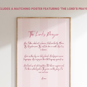Printable Pink Prayer Board Starter Kit | Aesthetic Girls Vision Board ...