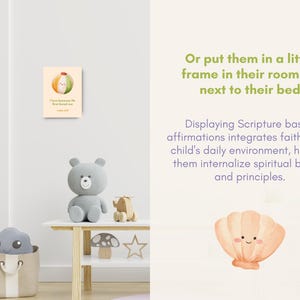 60 Christian Affirmation Cards for Kids | Positive Bible Verse Lunchbox ...