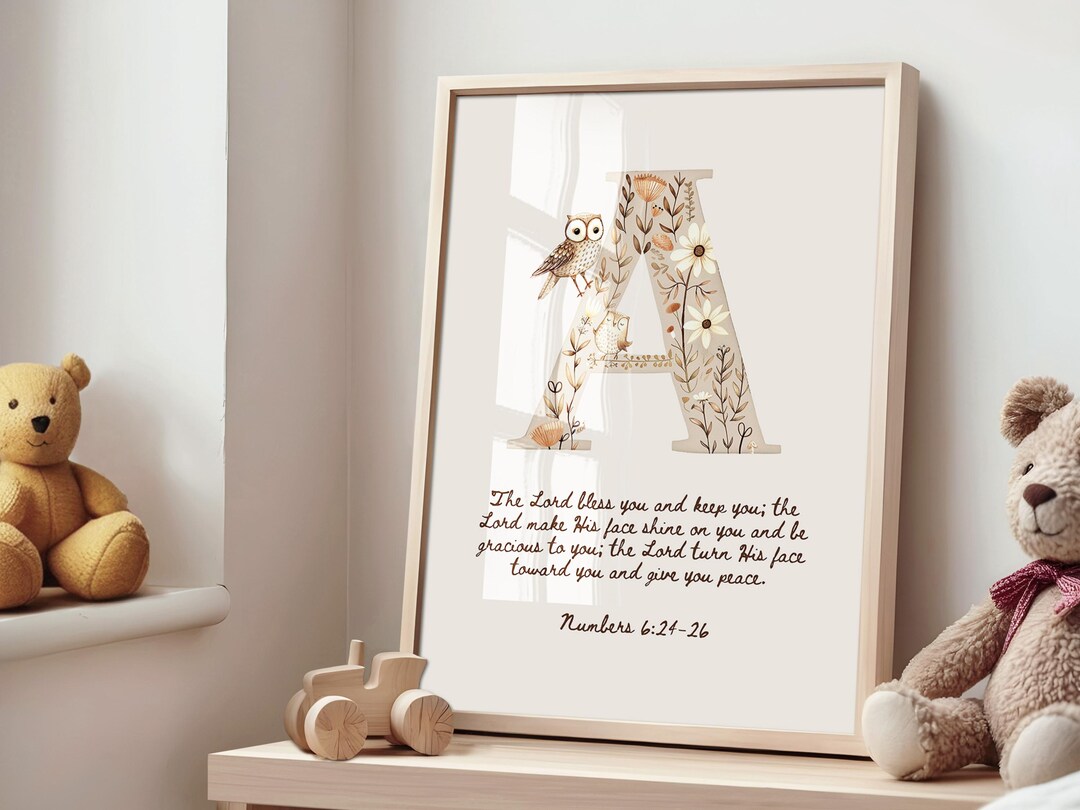 Letter A - the Blessing for Kids - Numbers 6:24-26 | Christian Nursery ...