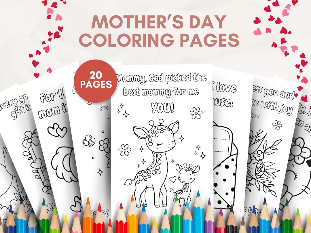 20 Mother's Day Coloring Pages | Christian Homeschool Printable | Color ...