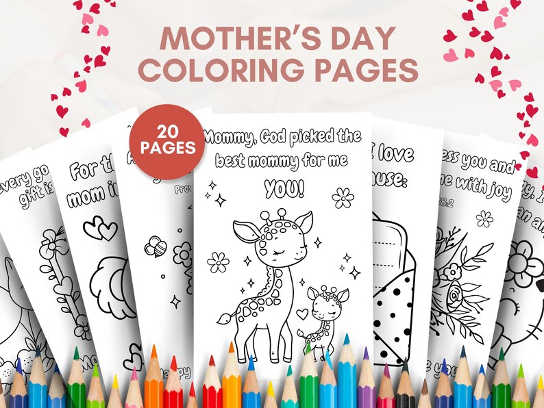 20 Mother's Day Coloring Pages | Christian Homeschool Printable | Color ...