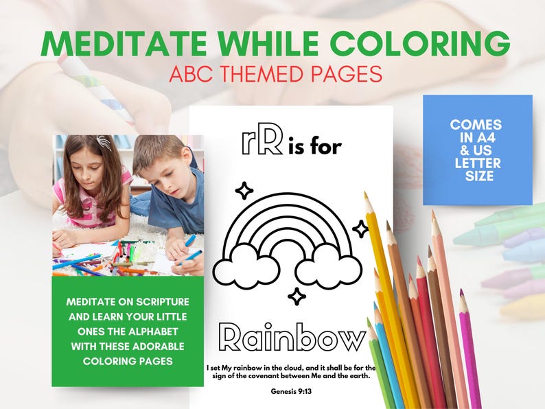 26 Christian ABC Coloring Pages | Homeschool Printable | Sunday School ...