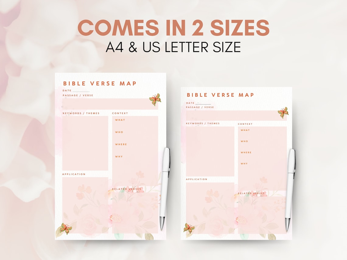 Bible Verse Mapping | Bible Verse Study | Bible Study Template ...