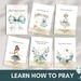 24 Learn How to Pray Cards for Kids | Prayer Prompts Activity ...