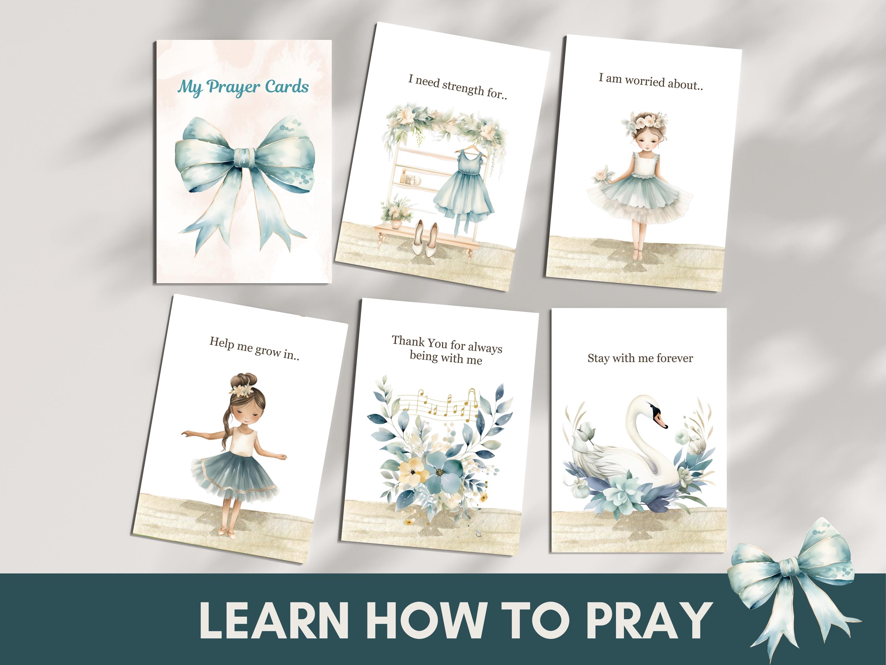 24 Learn How to Pray Cards for Kids | Prayer Prompts Activity ...
