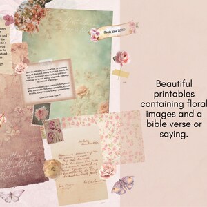Printable Scripture Scraps | Junk Journal | Faith Labels Digital ...