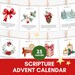 Nativity Story Scripture Advent Calendar | Bible Verse Christmas ...
