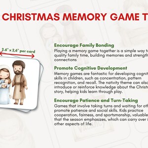 Nativity Themed Memory Match Game for Kids | Cute Christmas Family ...