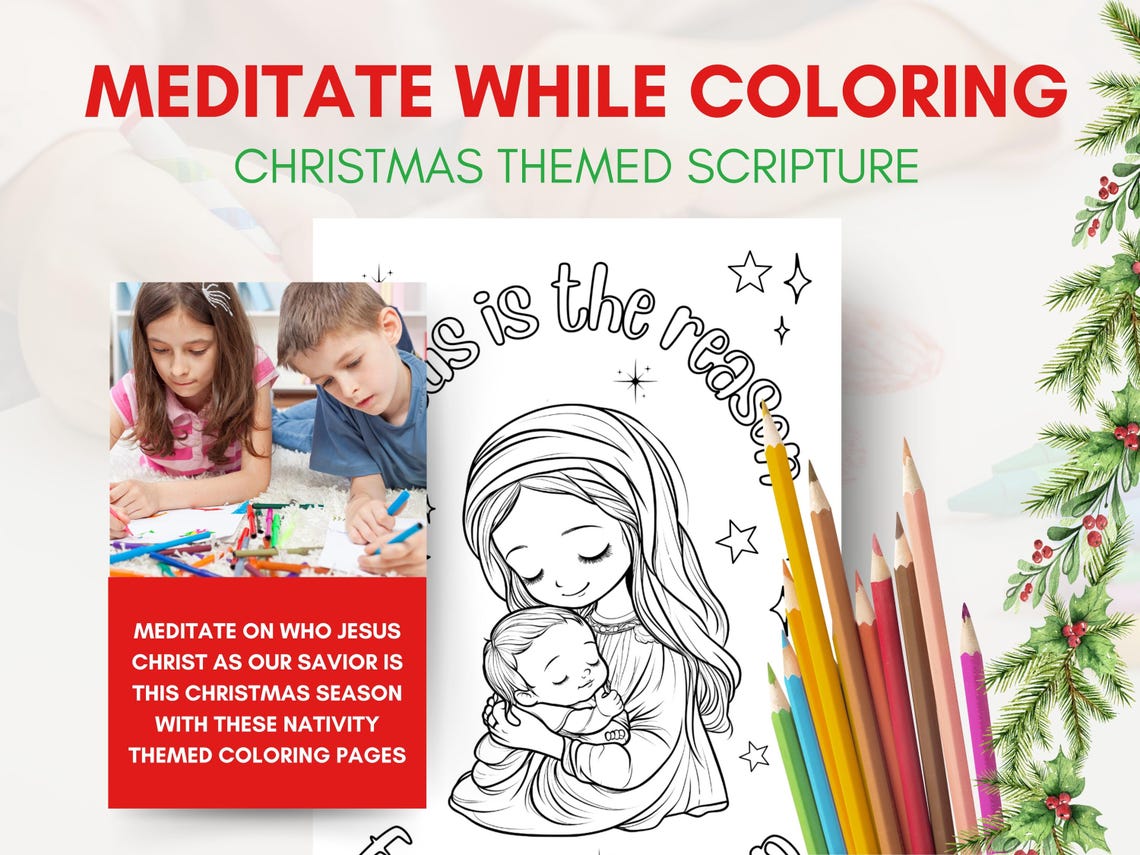 20 Nativity Sunday School Coloring Pages | Christian Homeschool ...