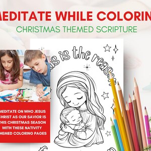 20 Nativity Sunday School Coloring Pages | Christian Homeschool ...