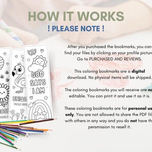 10 Bible Verse Bookmarks for Kids to Color | God Says I Am Homeschool ...