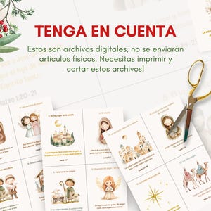 SPANISH Calendario De Adviento De La Historia De La Natividad ...