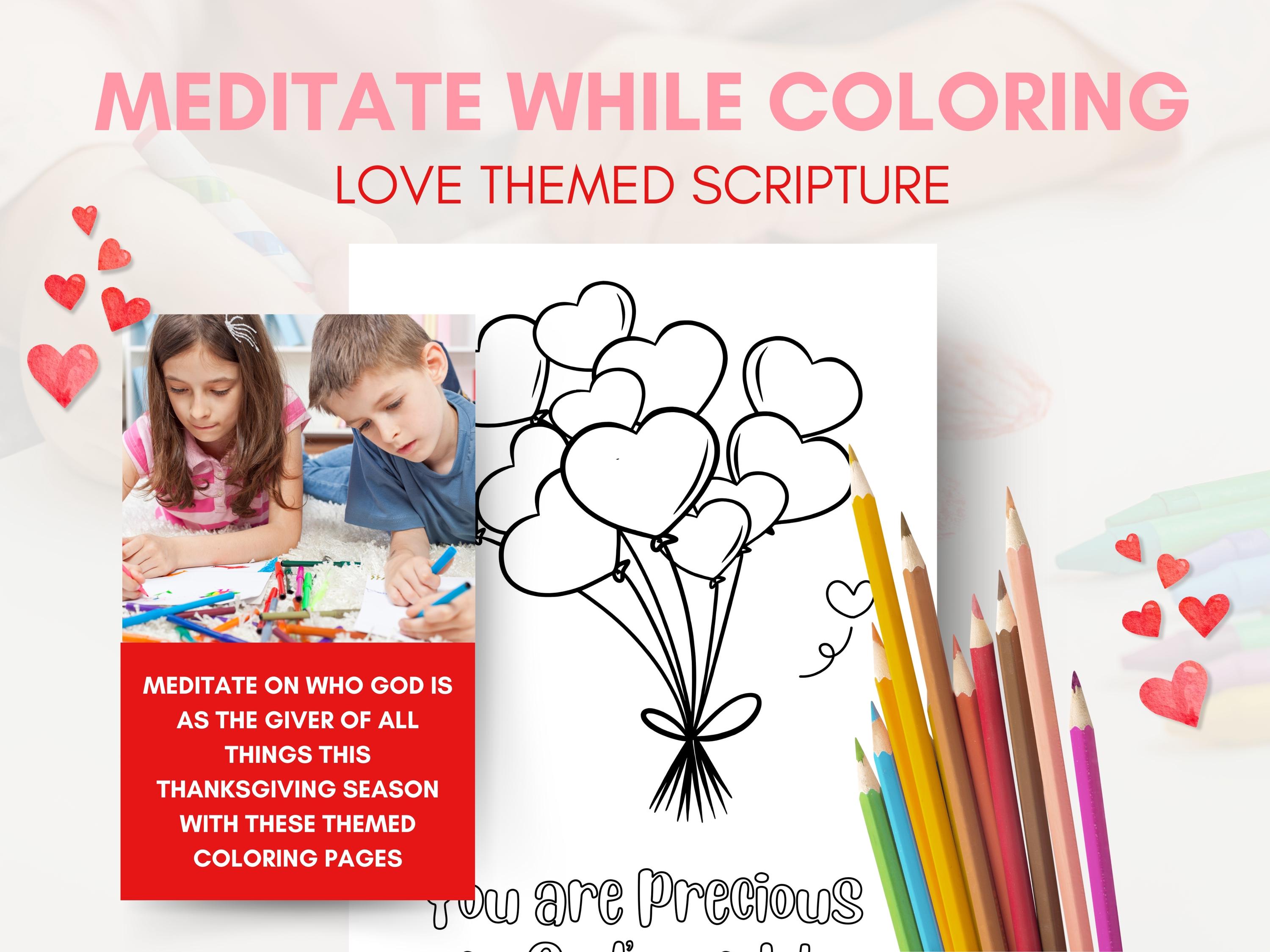 20 Valentine Bible Verse Coloring Pages | Christian Valentines Day ...