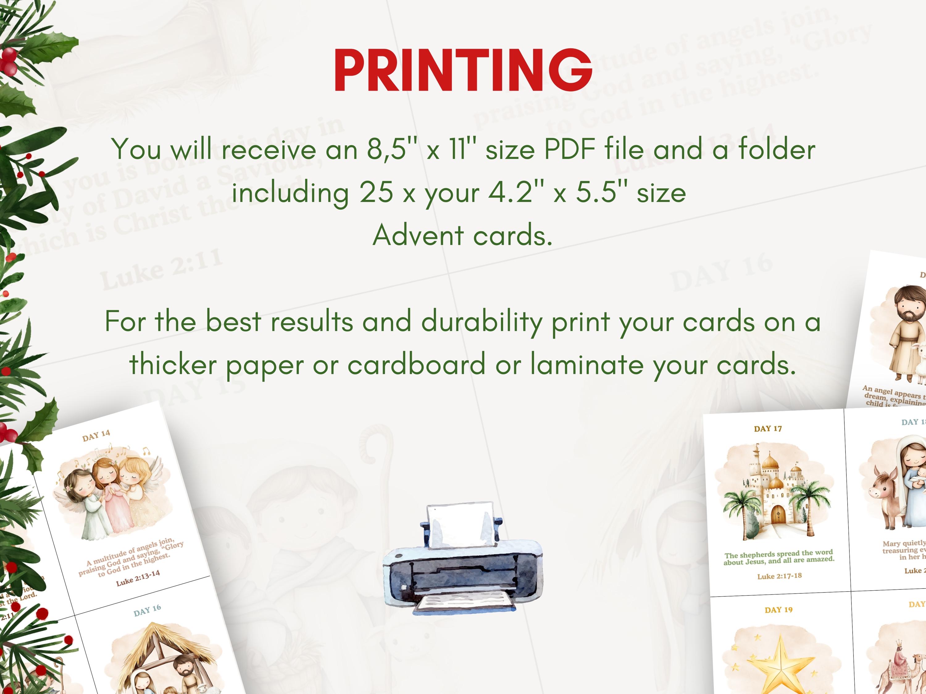 Nativity Story Advent Calendar for Kids | Bible Verse Christmas ...